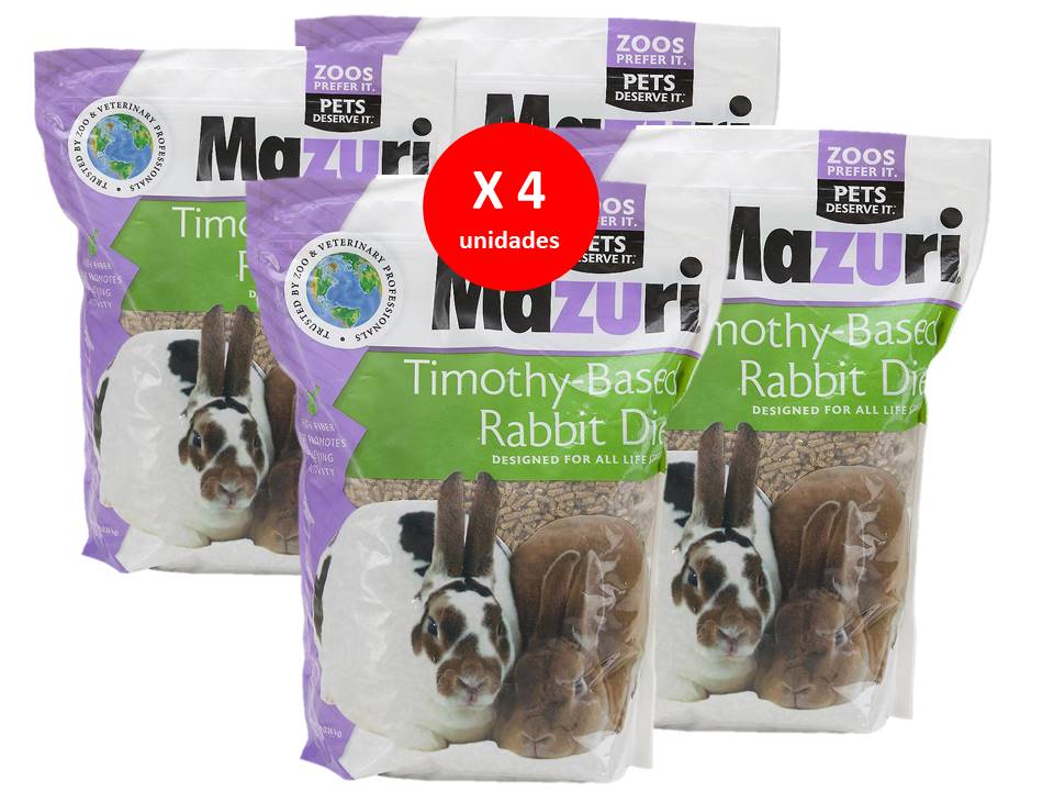 Mazuri Conejo Rabbit Diet 1kg Pack 4 unidades (4kg) – NovaPet