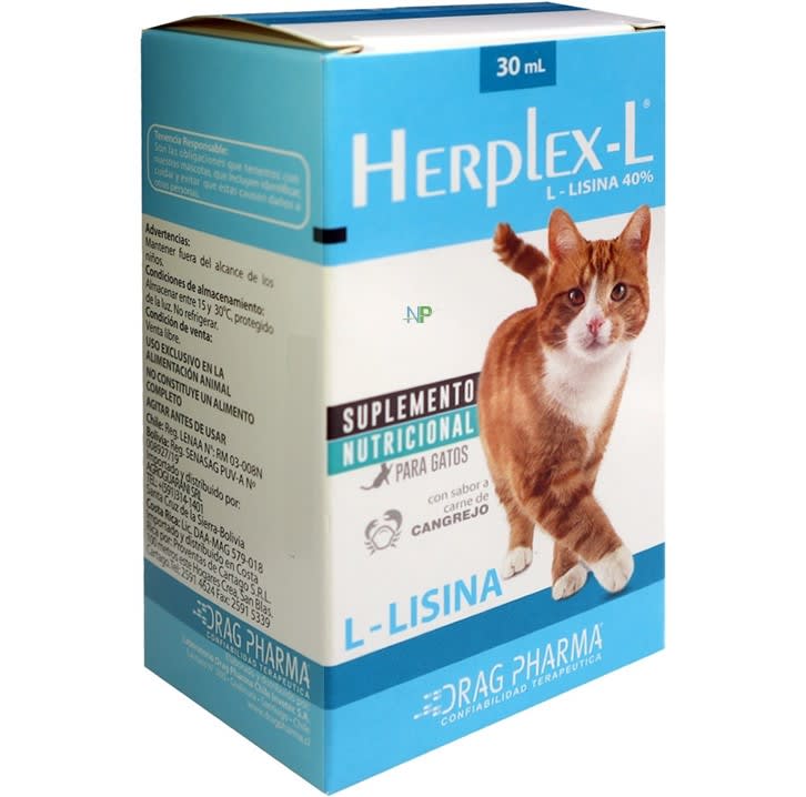 Herplex - L Lisina para gatos 30 ml. – NovaPet