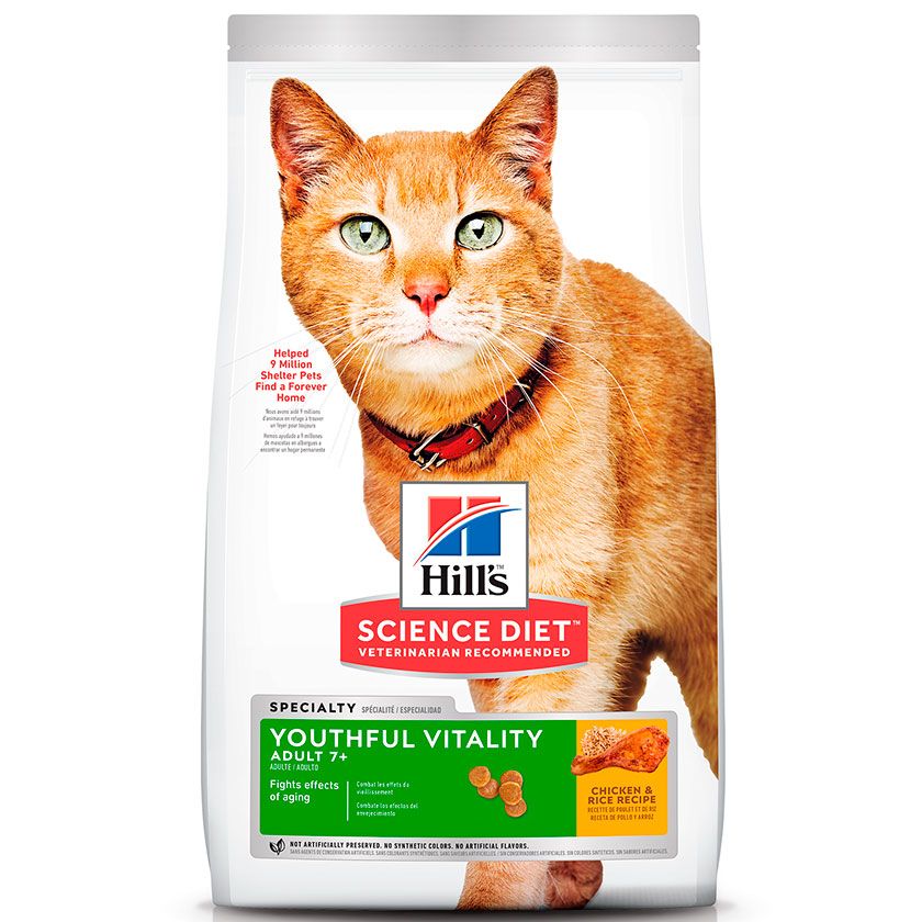 Hills Cat Youthful Vitality 7+ 1.36kg – NovaPet