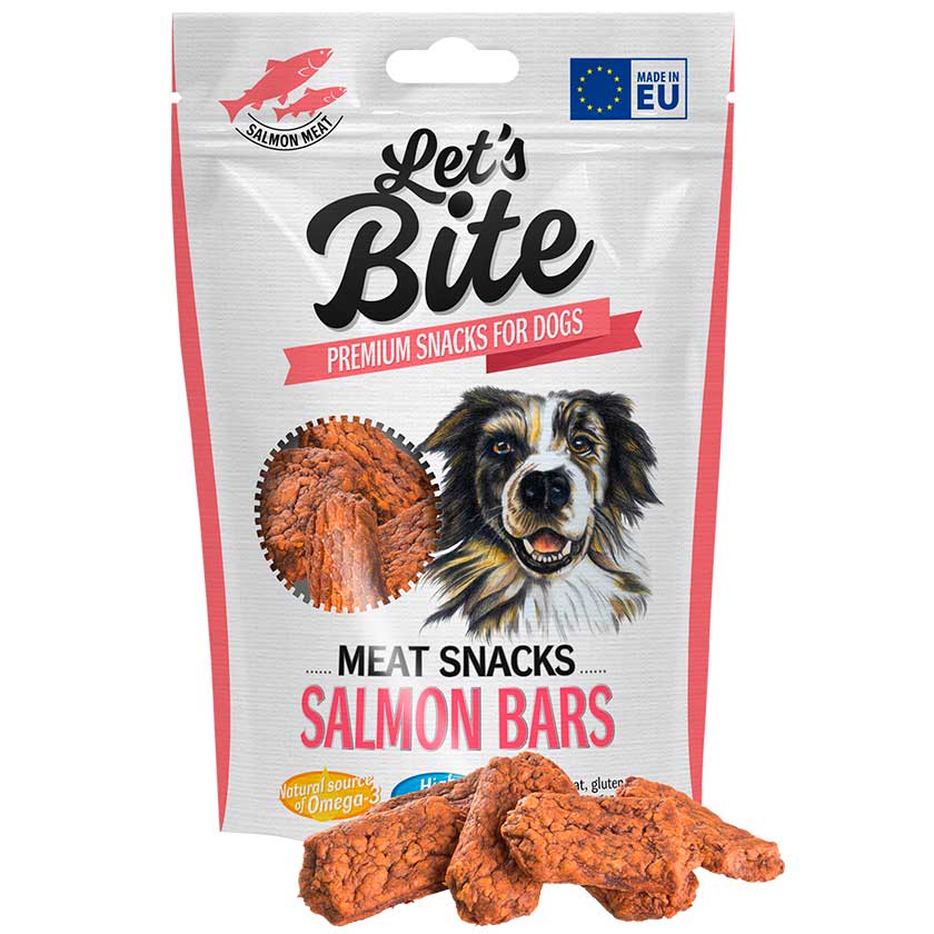 Let’s Bite Meat Snacks Salmon Bar 80gr – NovaPet